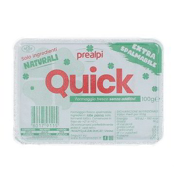 QUICK FORMAGGIO FRESCO PREALPI 100 g in dettaglio | Cts Spesa Online