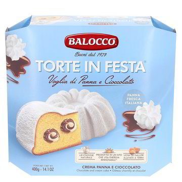TORTA CON CREMA DI PANNA E CIOCCOLATO BALOCCO 400 g in dettaglio | Cts ...
