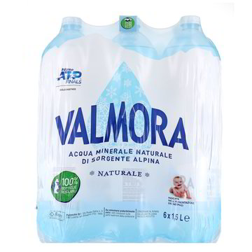 ACQUA NATURALE VALMORA 6 bottiglie GRANDI da 1,5 l in dettaglio | Cts ...