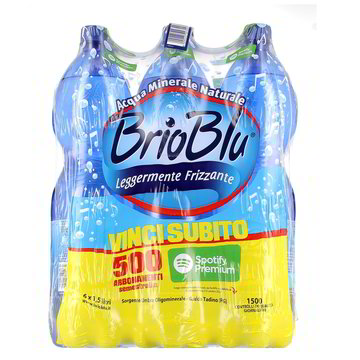 ACQUA BRIO BLU LEGGERMENTE FRIZZANTE ROCCHETTA 6 bottiglie GRANDI da 1 ...