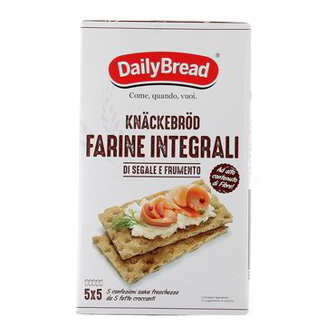 KNACKEBROD CRACKER CON FARINE INTEGRALI x5 DAILY BREAD 375 g in ...
