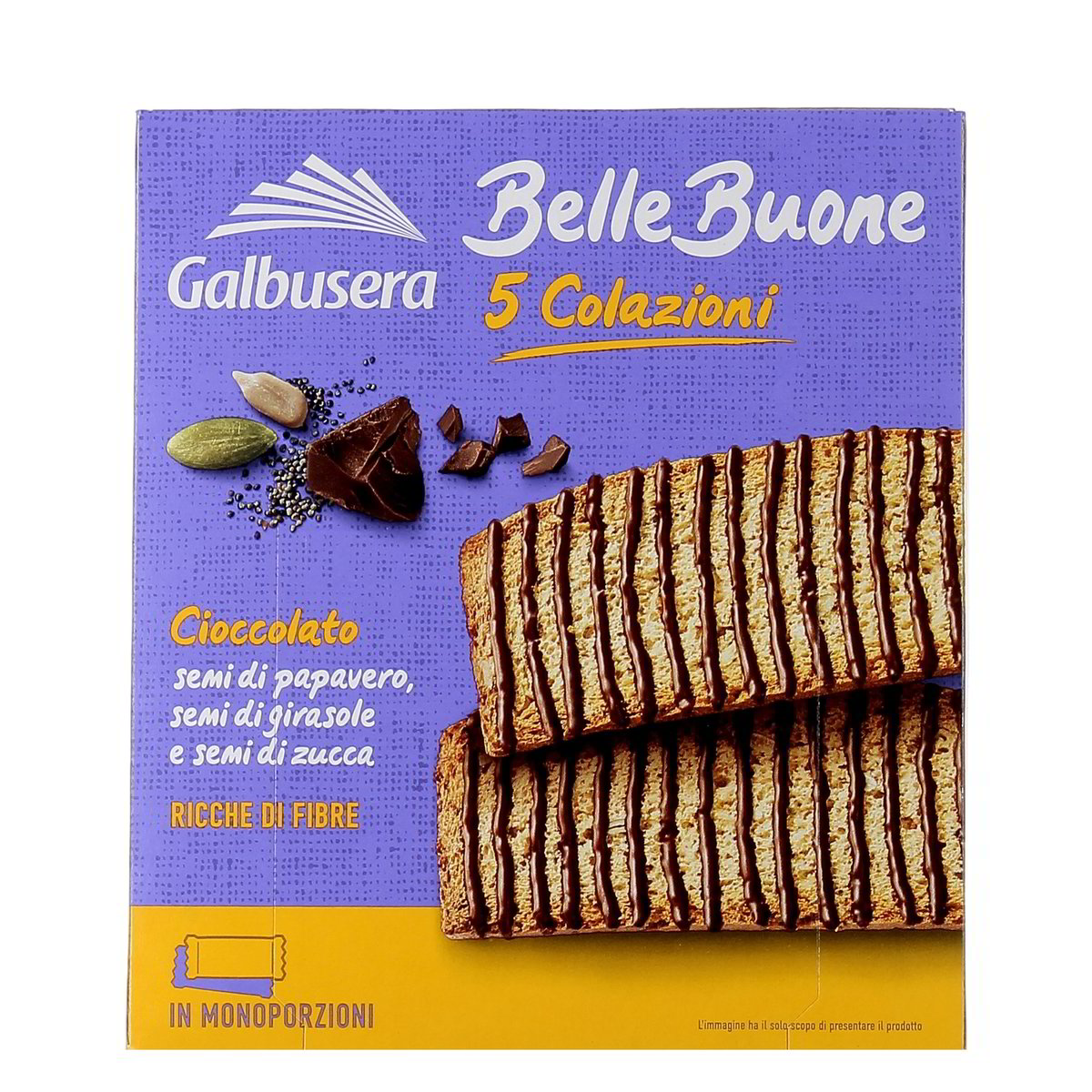 BELLE BUONE 5 COLAZIONI FETTE SPESSE CON CIOCCOLATO GALBUSERA 200 g in ...