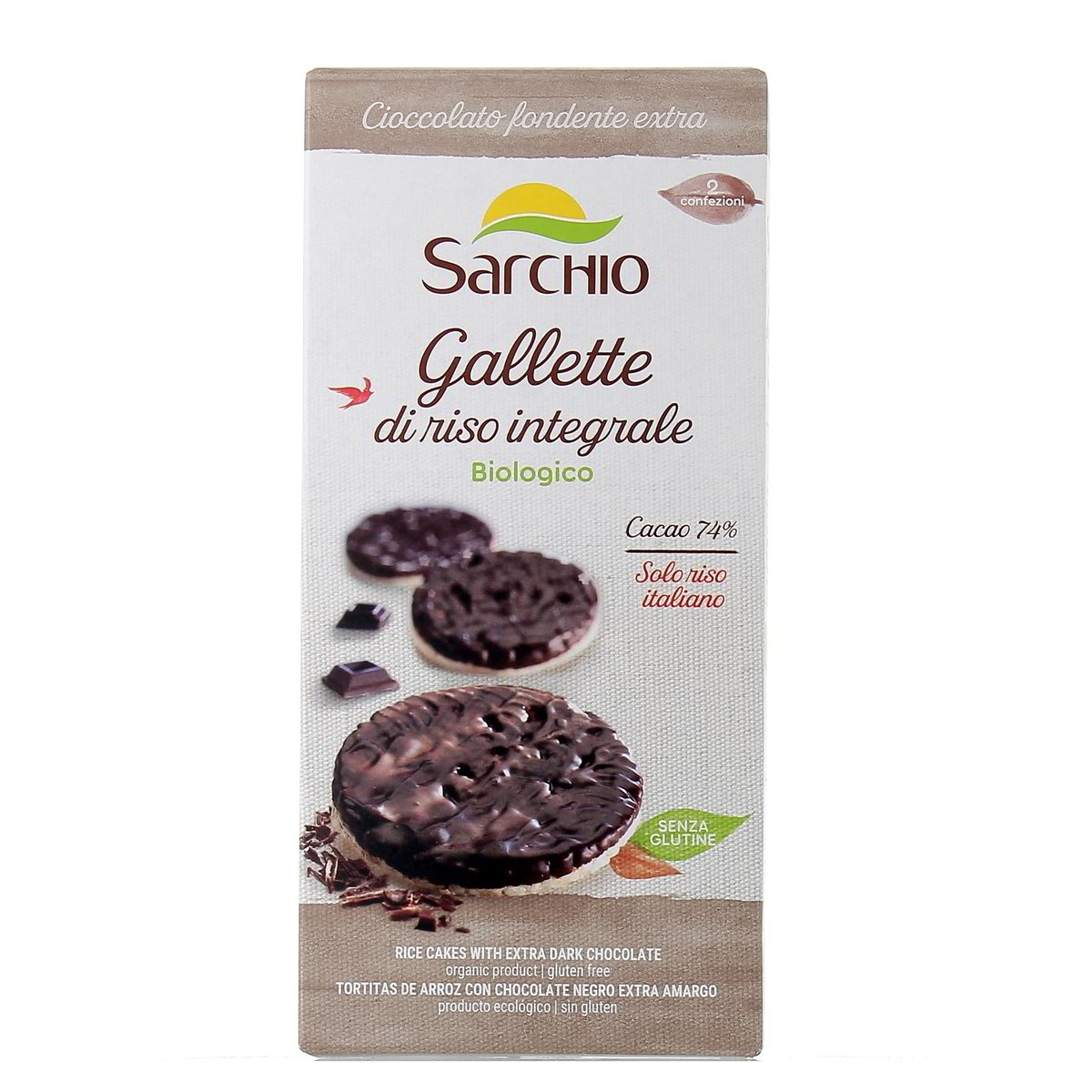 GALLETTE DI RISO INTEGRALE BIO CIOCCOLATO FONDENTE EXTRA SARCHIO 100 g ...